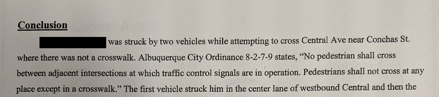 ABQ’s Ambiguous Traffic Code Encourages Victim Blaming – Better Burque